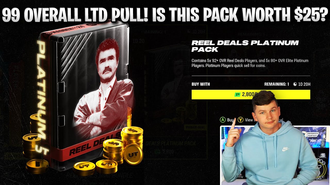 99 OVERALL LTD PULL! IS THE REEL DEALS PLATINUM PACK SPECIAL OFFER WORTH $25? - YouTube