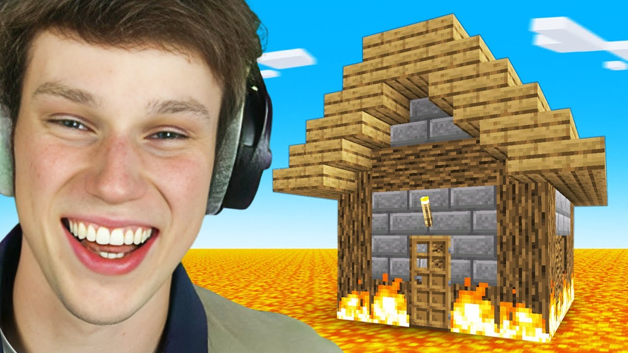 Minecraft, But The World Is On Fire! - YouTube