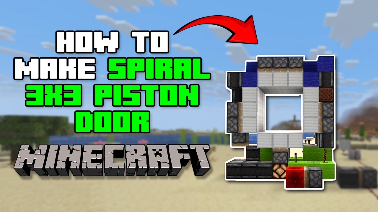 How to Make a Spiral 3x3 Piston Door (Vault) in Minecraft 1.21 - YouTube
