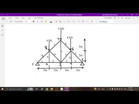 Overview of Truss Analysis using Stiffness Method with Mathcad - YouTube