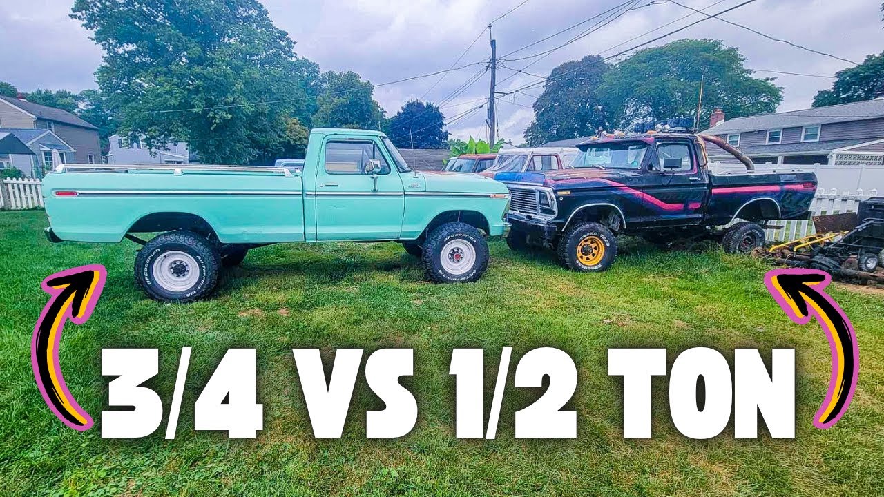 How to Tell a 1/2 From 3/4 Ton Dentside Ford Truck - YouTube
