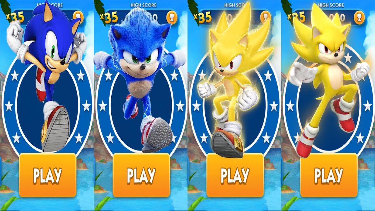 Sonic Dash Racing Game: Sonic Runners vs Bosses: Original, Teen, Super ...