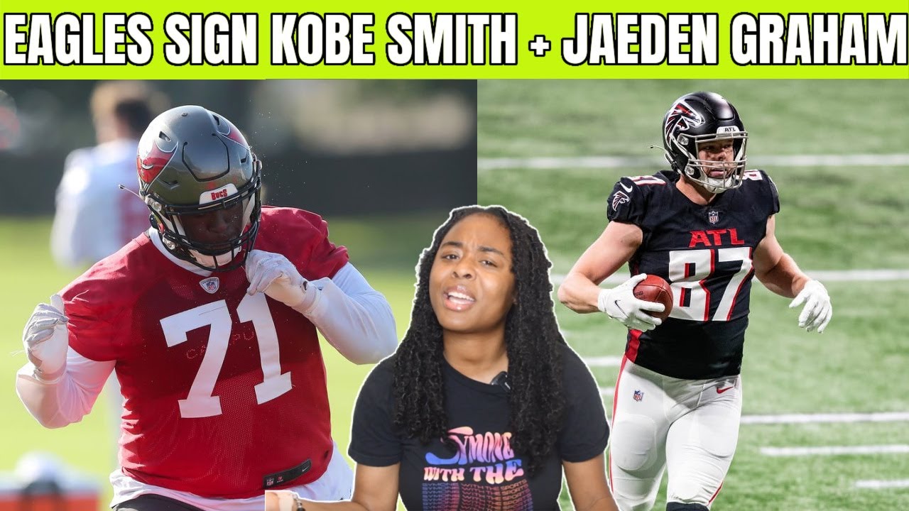PHILADELPHIA EAGLES SIGN KOBE SMITH AND FALCONS JAEDEN GRAHAM - YouTube