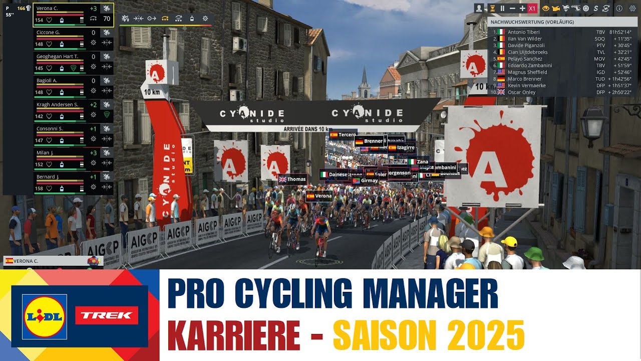 Pro Cycling Manager 2025 I Giro d´Italia I 21.Etappe I Endspurt in Rom ...