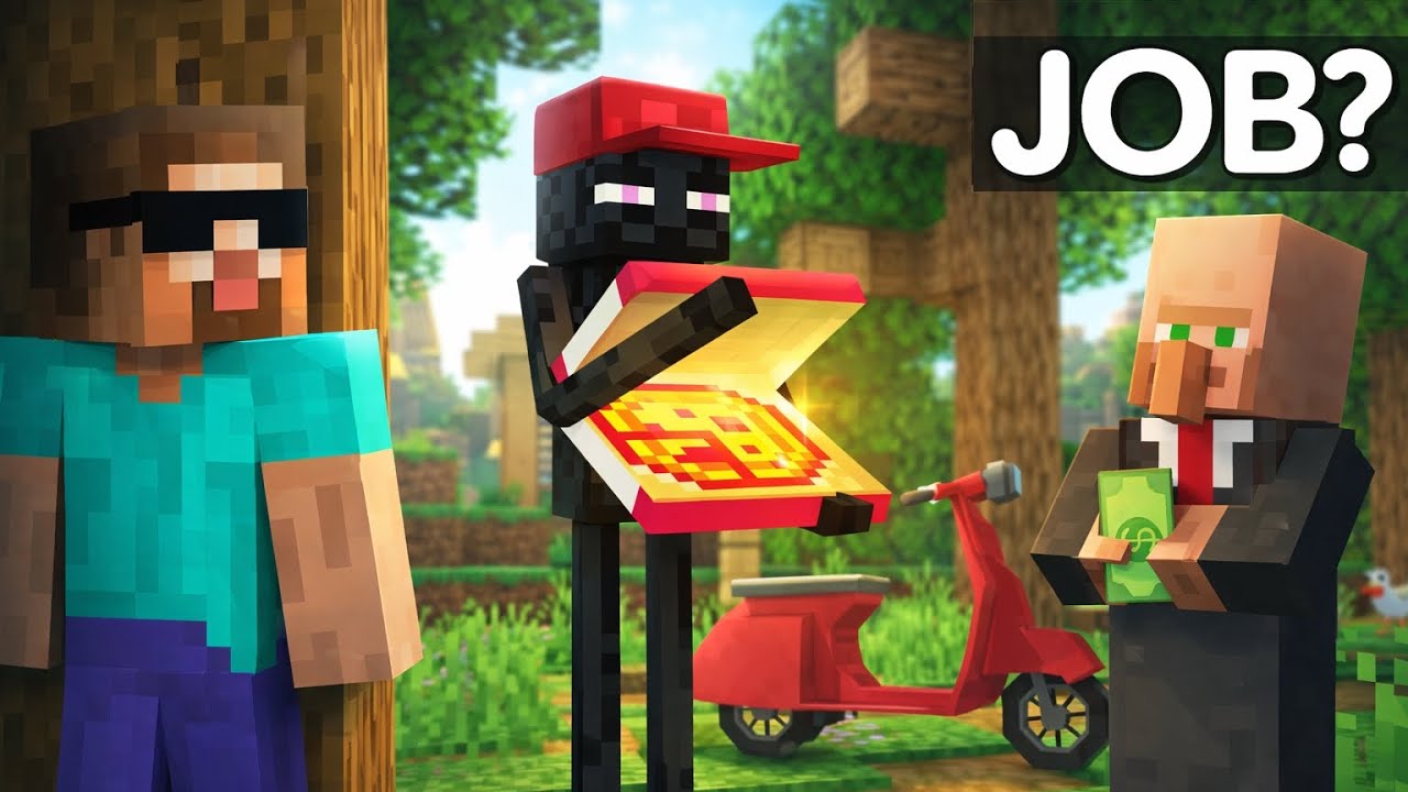 MINECRAFT MOBS IF THEY HAD JOBS - YouTube