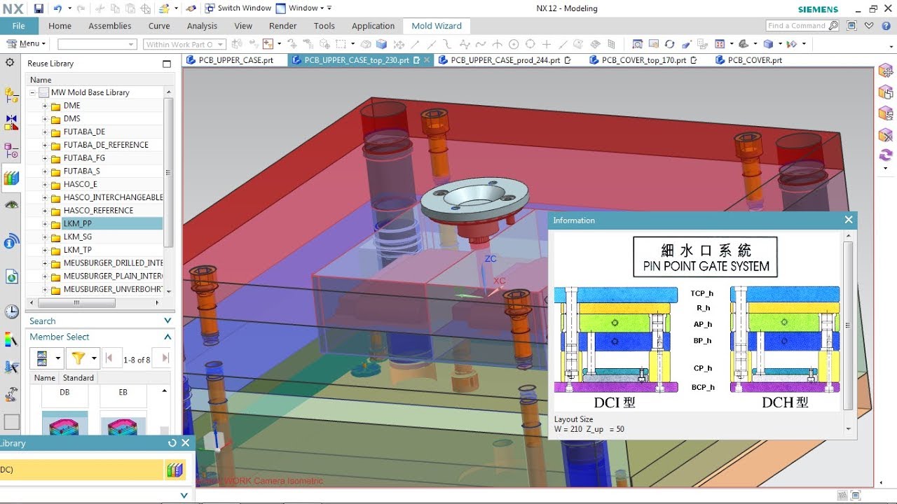 NX MOLD WIZARD Tutorial || PART-2 #MOLD BASE #INJECTION #SPRUE BUSH ...