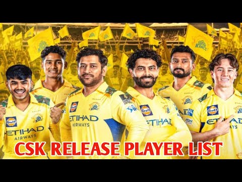These CSK Players will be RELEASED 😳 CSK IPL 2026 Release List Cricket ...
