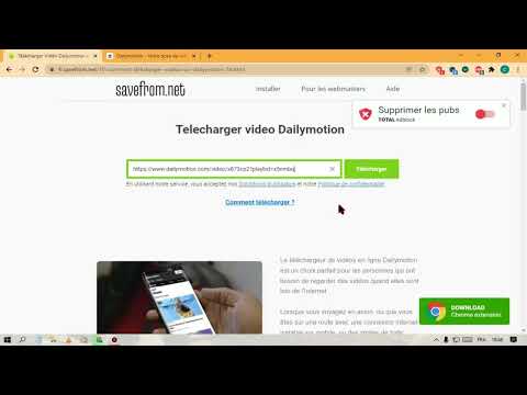 Tuto Comment télécharger des vidéos qui viennent de dailymotion sur pc