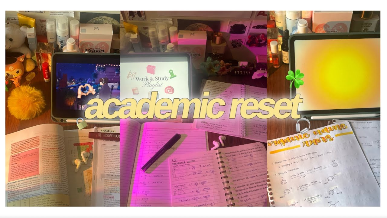 [ ACADEMIC RESET VLOG ] plan with me for boards and jee 🎧📂🔒🎀💌 - YouTube