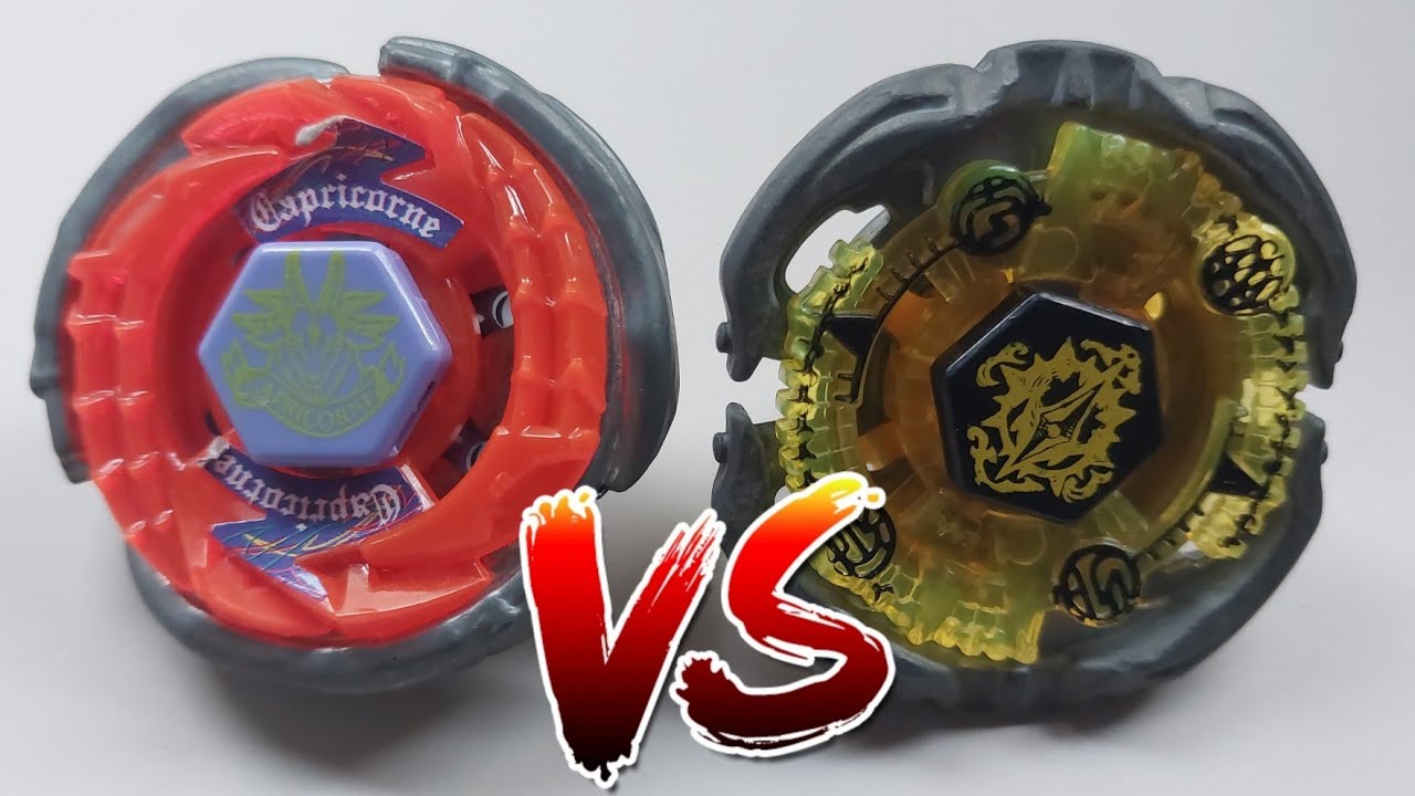 Storm Capricorn M145Q VS Inferno Byxis CH120RS (Beyblade Metal Fight ...