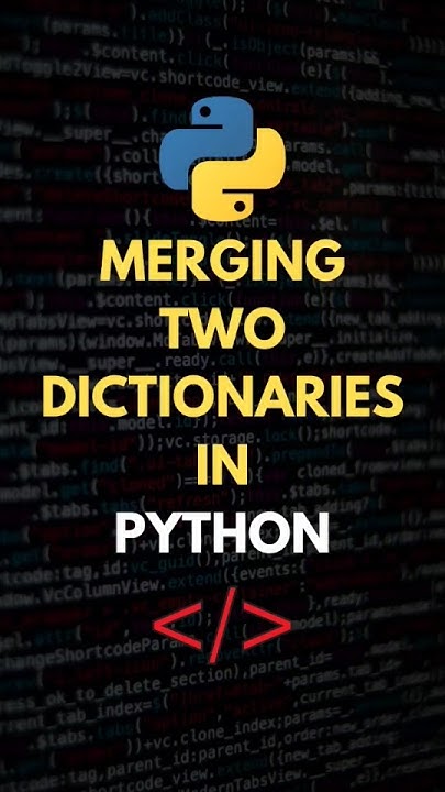 Merge Two Python Dictionaries Like A Pro 🐍 #pythontips #dictionaryinpython #python #learnpython ...