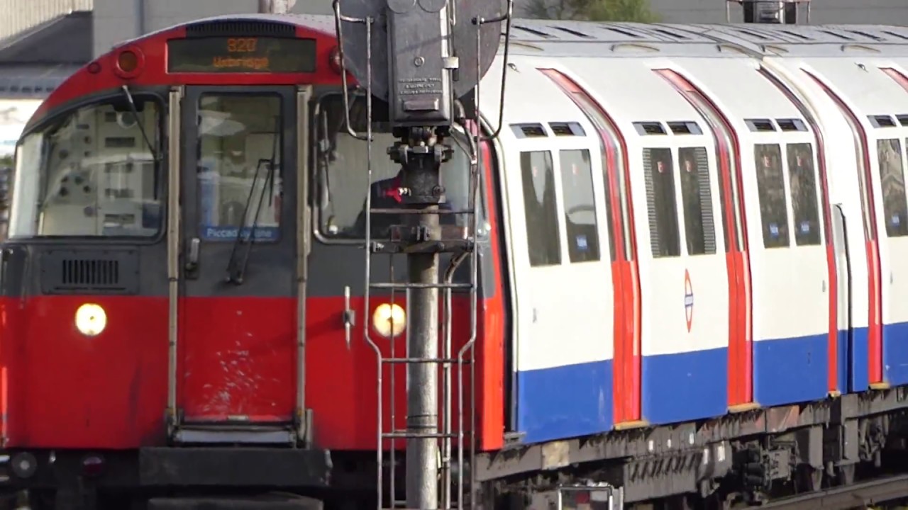 Piccadilly Line 1973 Stock trains at Acton Town - YouTube