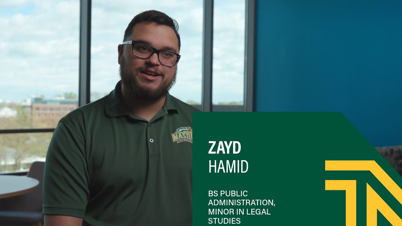 George Mason Admissions | #ChooseMason | Zayd Hamid | George Mason ...
