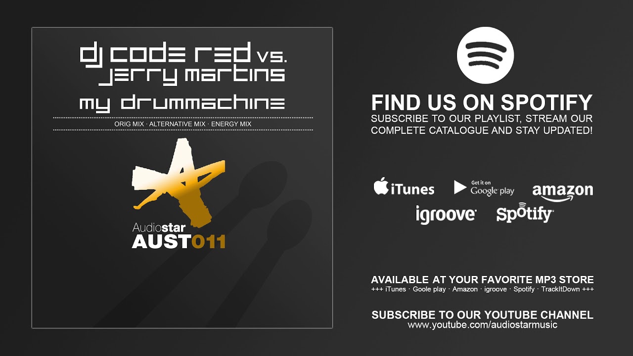 DJ Code Red vs. Jerry Martins - My Drummachine (Orig Mix) - YouTube