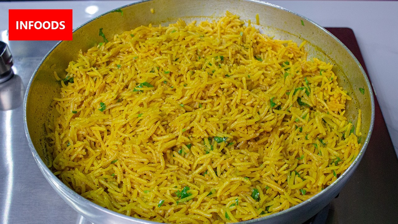 Yellow Basmati Rice Recipe | How to Make Yellow Basmati Rice | Infoods ...