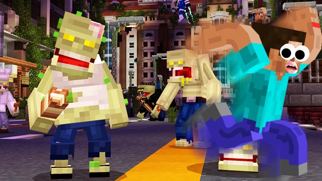 We Found an Abandoned Town with ZOMBIES?! (Minecraft Multiplayer ...