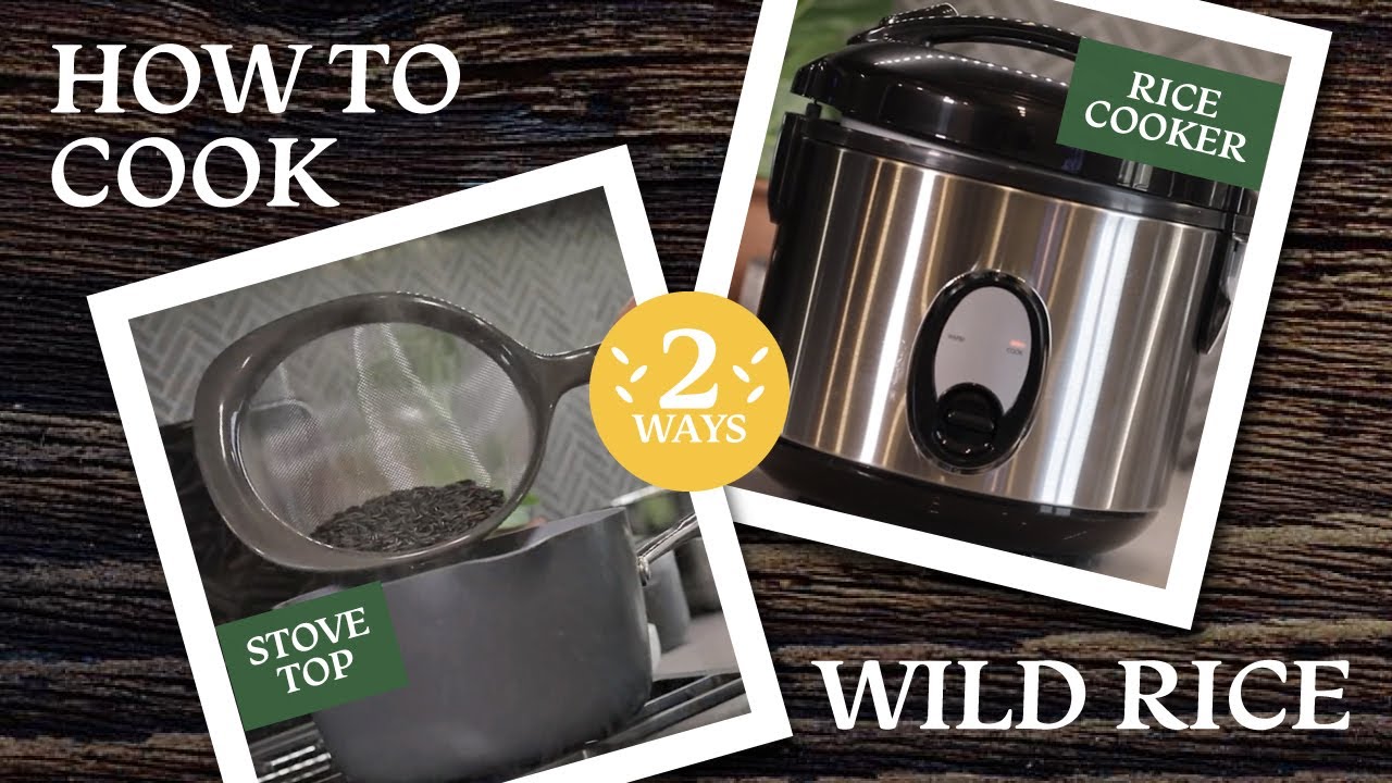 How to Cook Wild Rice on Stovetop and Rice Cooker - YouTube