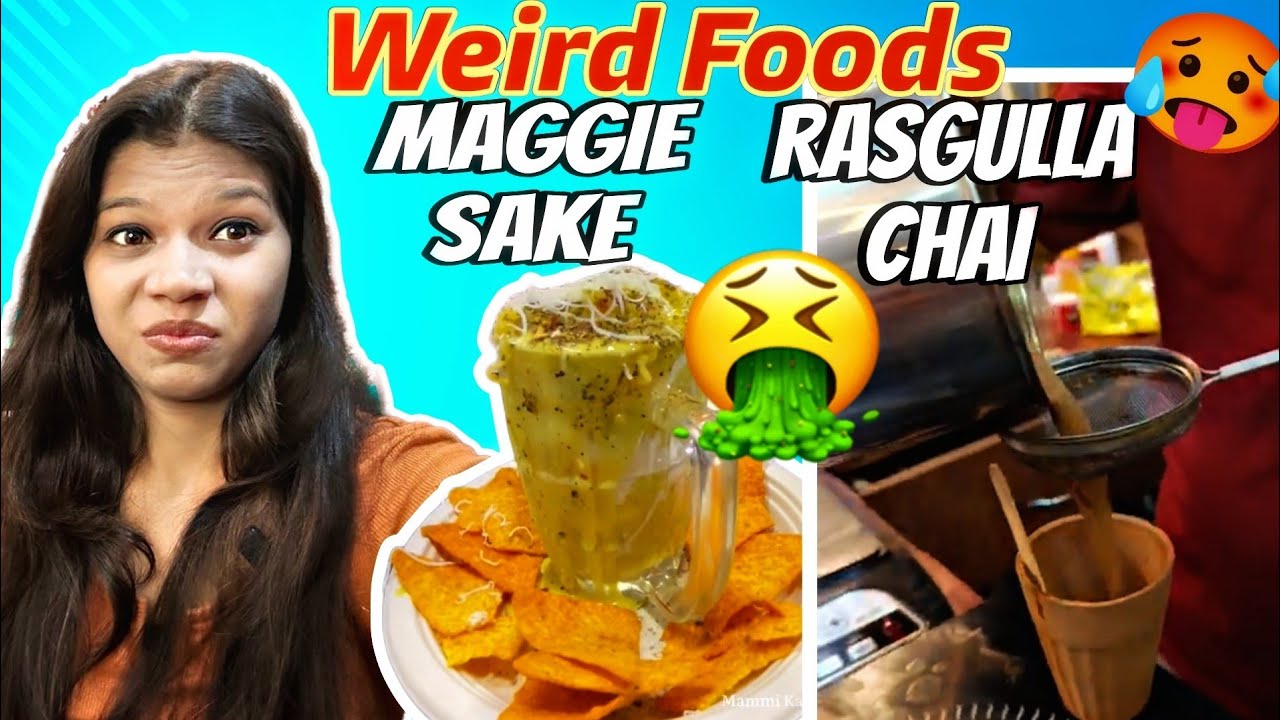 Weird Street Food of India 🥵 || Maggie Shake || Rasgulla Chai 🤮#1 - YouTube