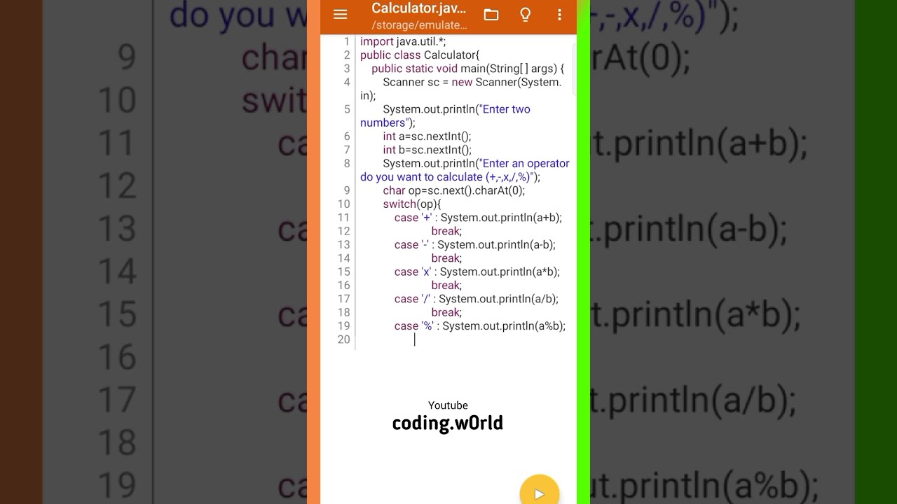 How To Create A Calculator In Java calculator CalculatorInJava How To Create A Calculator In Java calculator CalculatorInJava