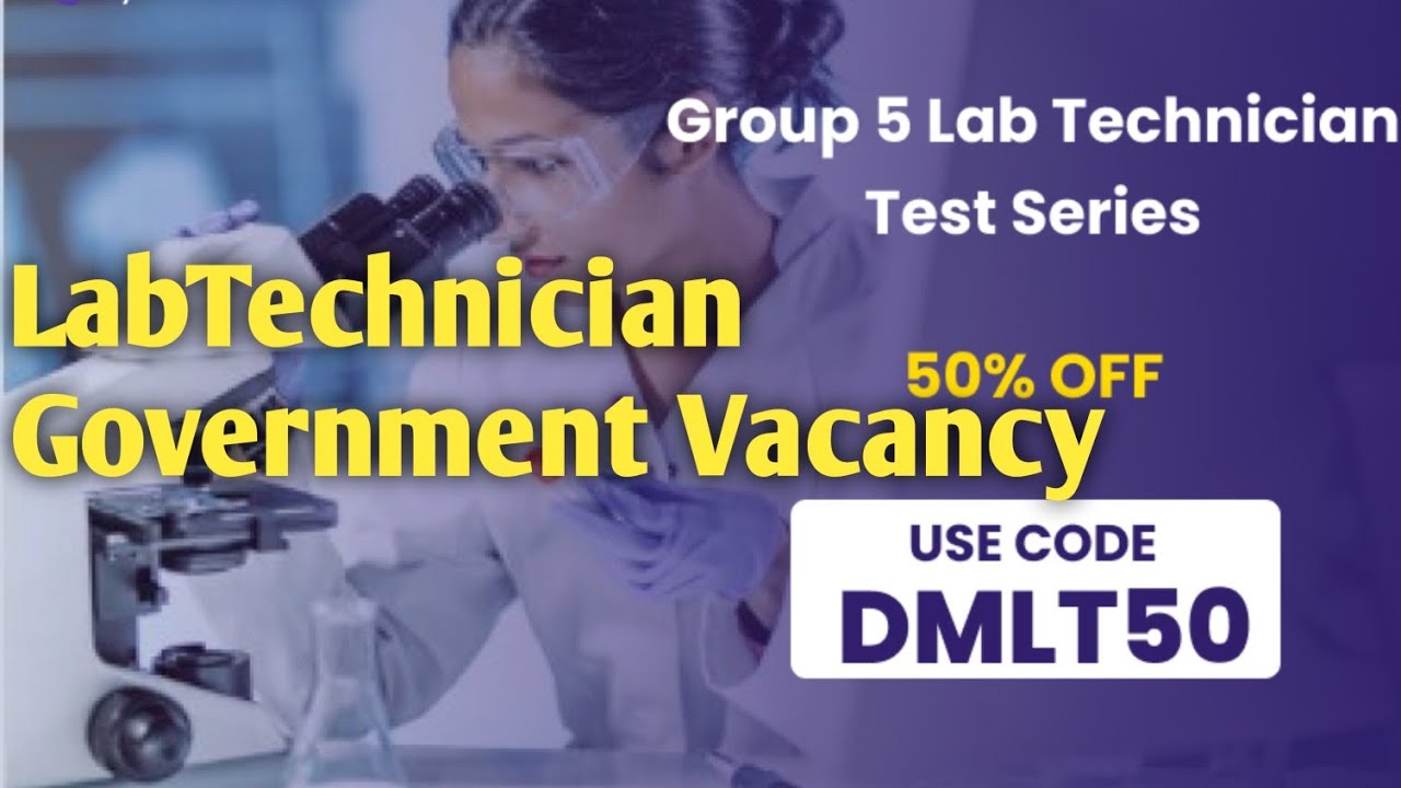 Lab Technician government vacancy 2022 || dmlt govt vacancy || bmlt ...