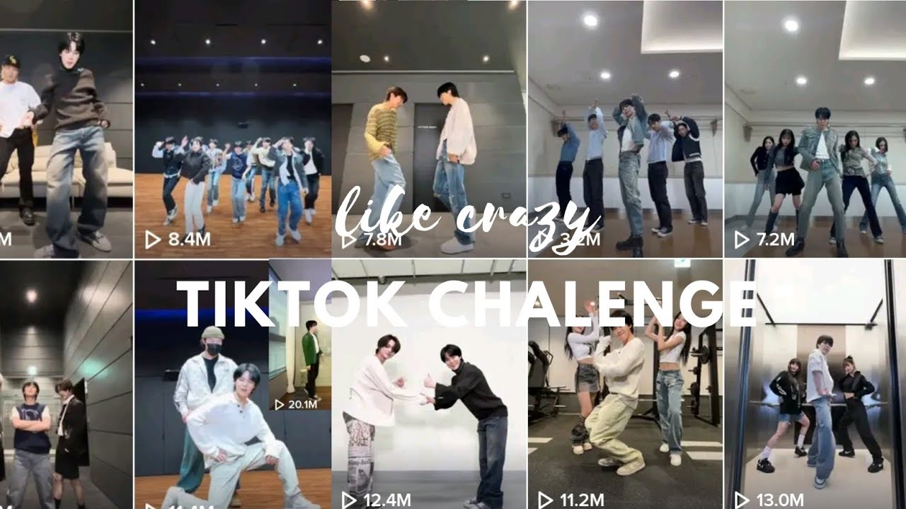 JIMIN'S LIKE CRAZY TIKTOK CHALLENGE COMPILATION - YouTube