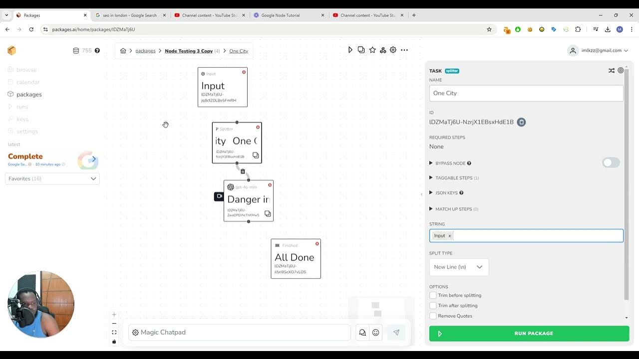 Packages Splitter Node - YouTube
