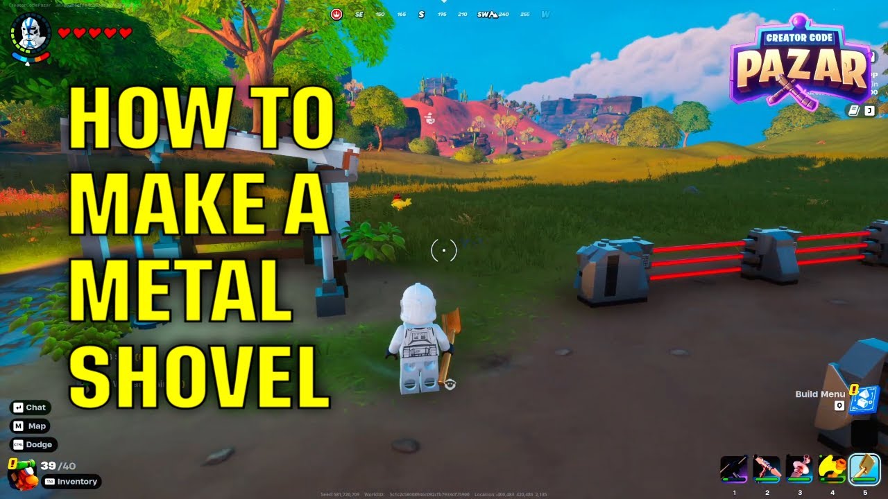 How to Get a Metal Shovel in Lego Fortnite Odyssey Quick Guide - YouTube