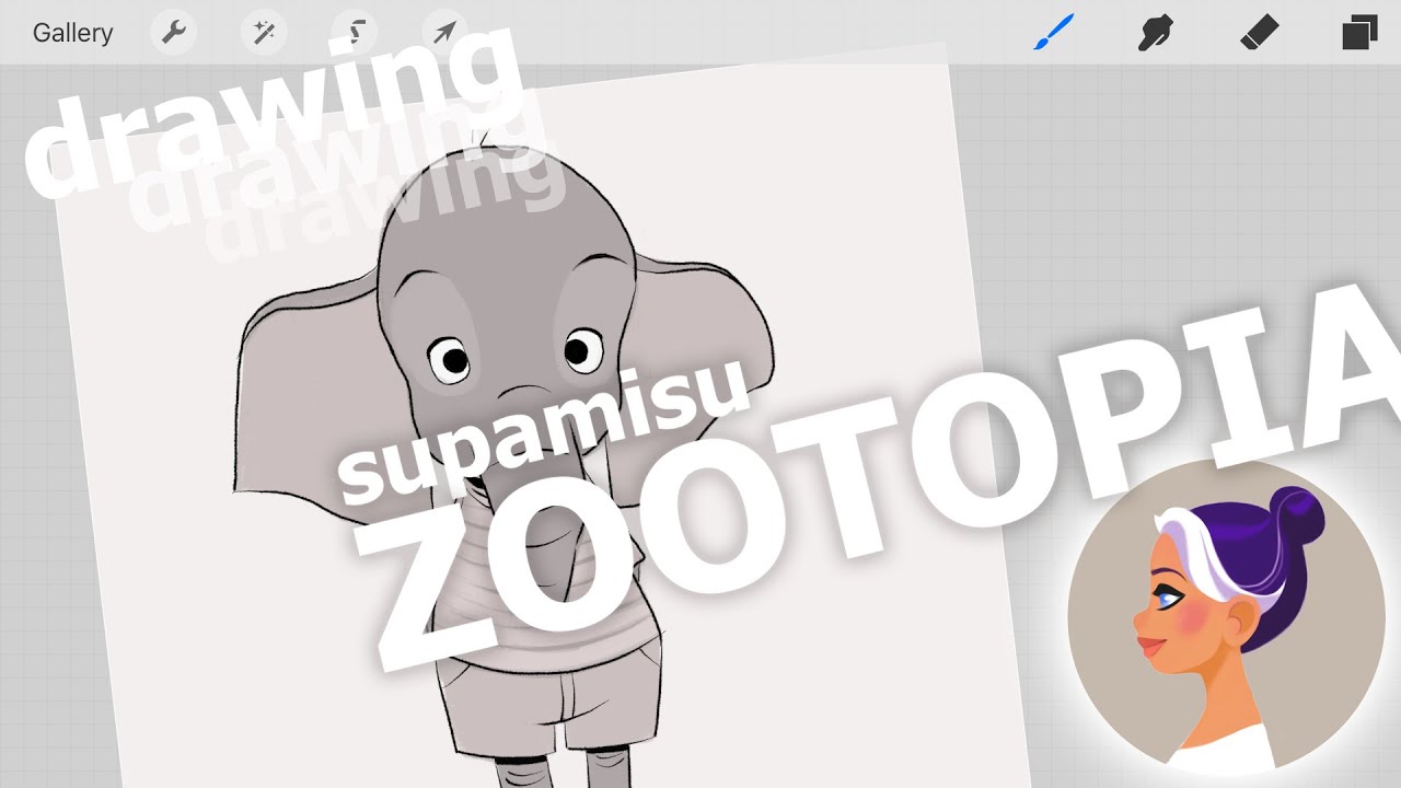 Zootopia / concept art / drawing practice / timelapse - YouTube