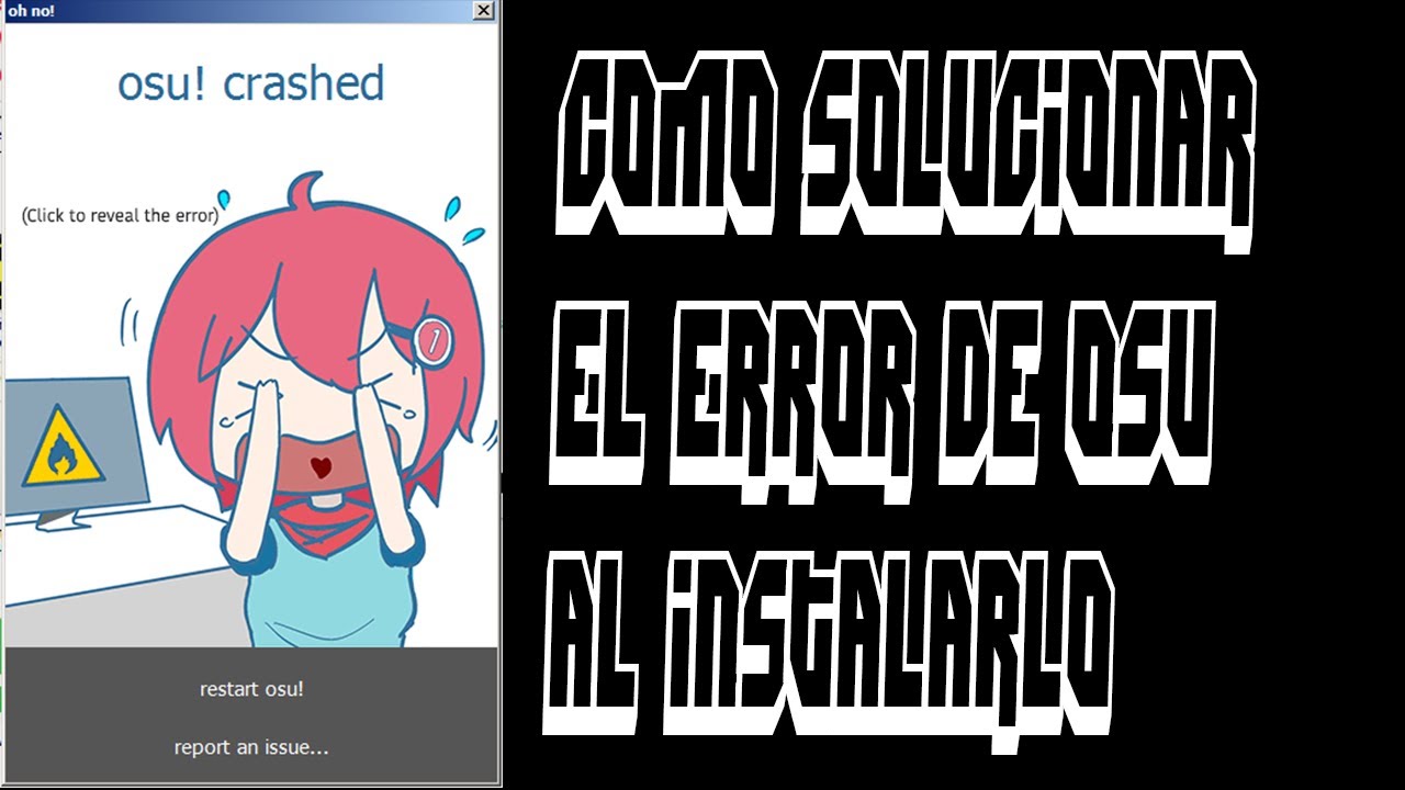 Como solucionar el error de osu! al instalarlo - YouTube