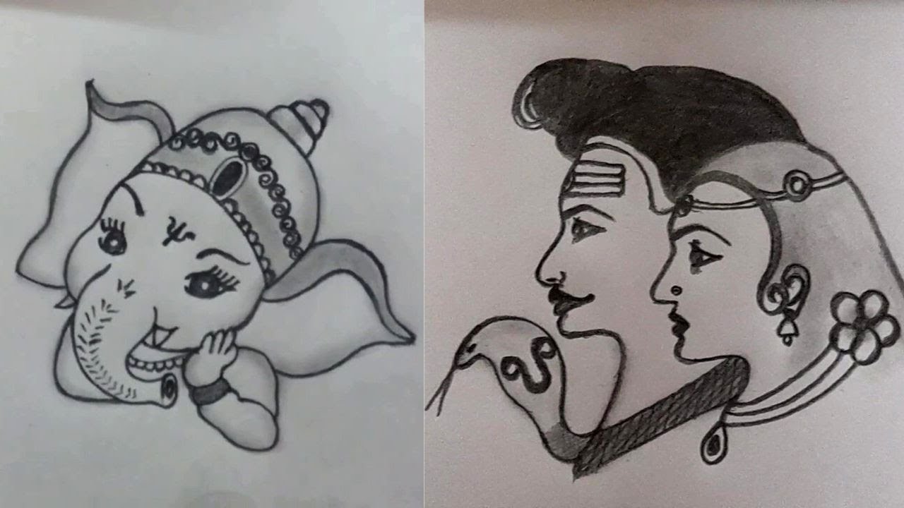 My God drawing video collections - 1 | God drawing | Easy drawing ...