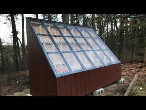 Solar Wood Kiln build Nov/Dec 2020 SD 480p - YouTube