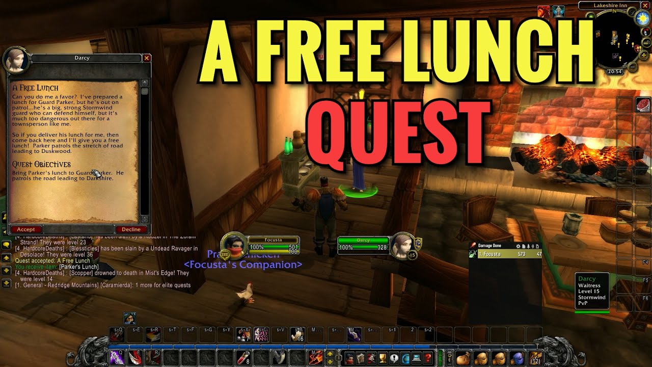 A Free Lunch Quest (WoW Classic) - YouTube