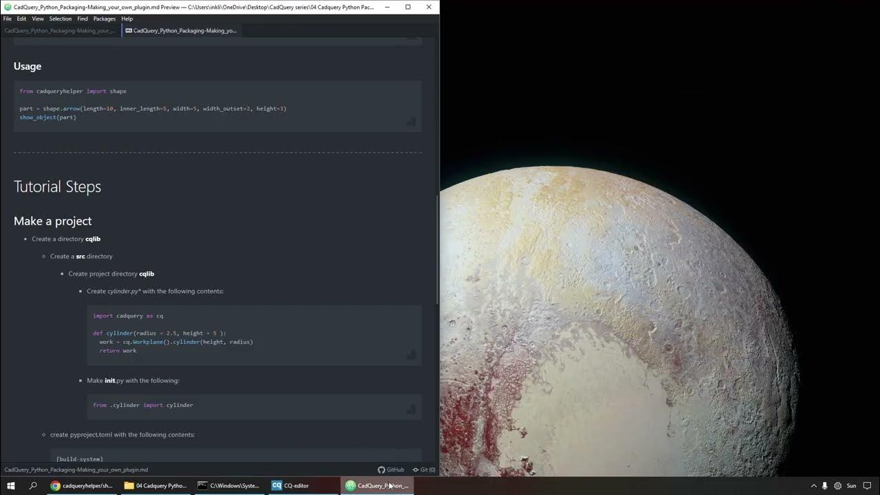 Cadquery Python Packaging Making Your Own Library Youtube