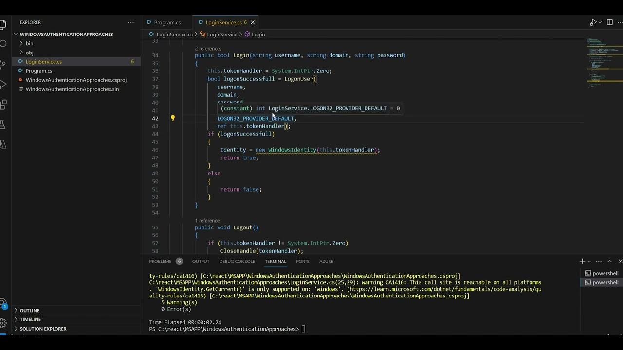 Implementing Windows Authentication in C# for Enterprise grade apps. - YouTube