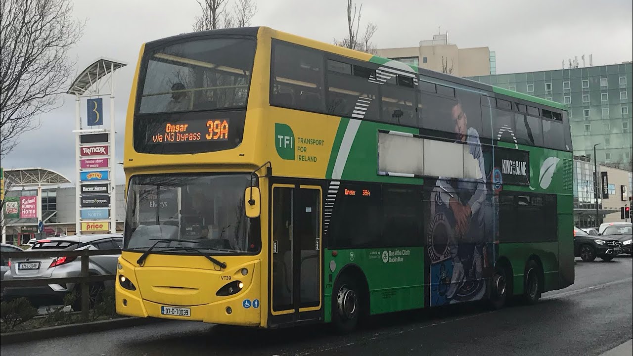 Dublin Bus | Route 39A to Ongar | Enviro 500 Volvo B9TL | VT39 - YouTube