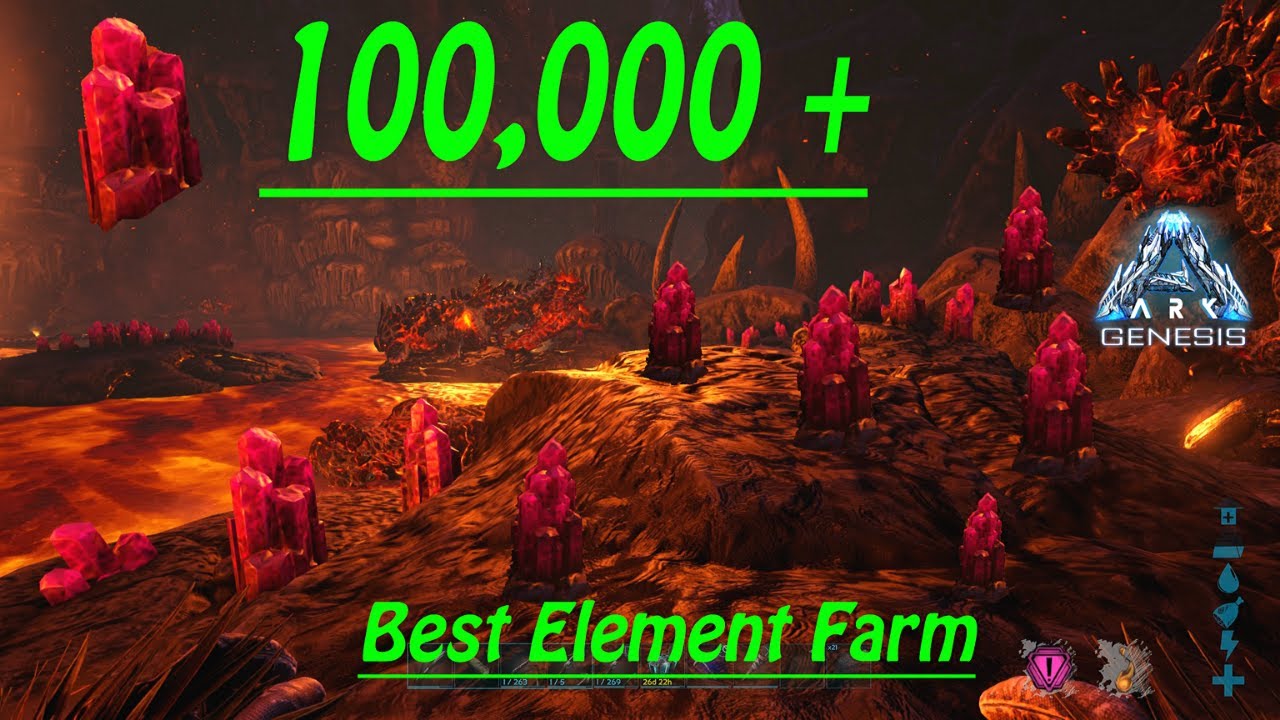 Ark Genesis - Best Way To Farm Element - YouTube
