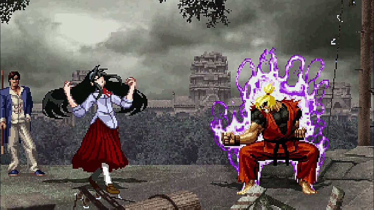 KOF Mugen - God Akiha V.S. Dragon Ken - YouTube