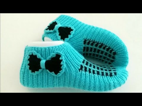 Woolen socks , Two color socks, Knitting socks , Flower socks ...