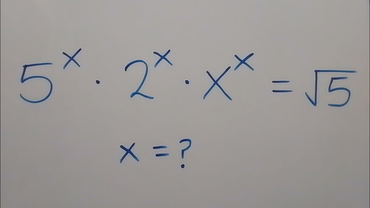 Nice Exponent Math Simplification | Find the Value of X - YouTube