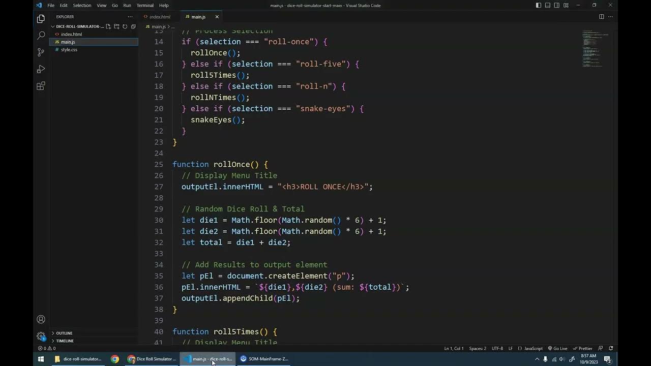 02 CYU ASGN Dice Roll Simulator - YouTube