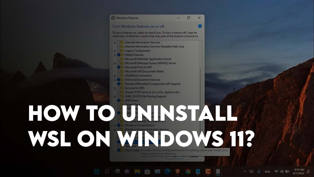 Download Uninstall WSL In Windows 11 Remove Windows Subsy