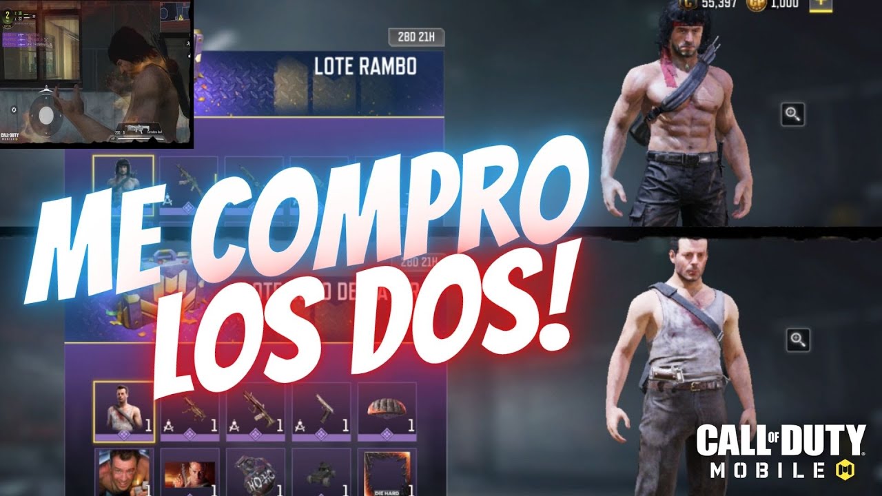 ME COMPRO EL LOTE DE RAMBO Y DE JOHN McCLANE! | COD Mobile | EL NUEVO ...