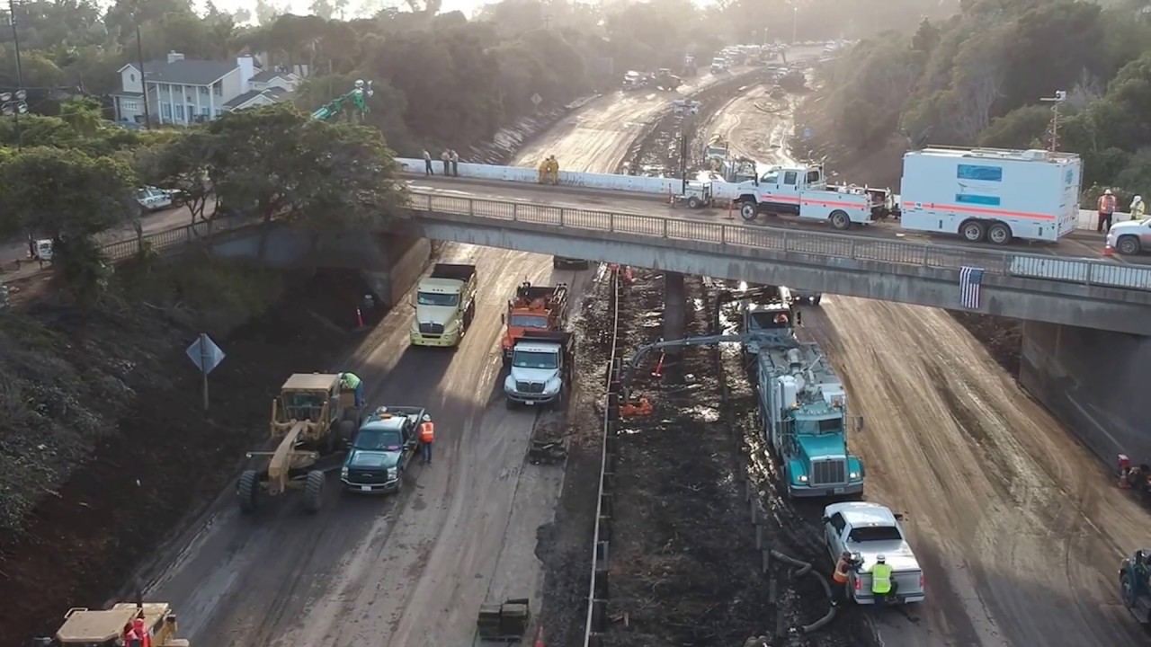 Caltrans Clean-up on Highway 101 Supercut for January 18, 2018 - YouTube