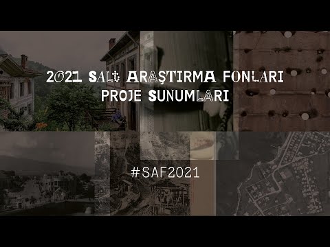2021 SALT Araştırma Fonları Proje Sunumları: Didem Yavuz Velipaşaoğlu ve Esra Bici Nasır