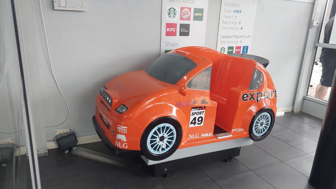 2010s Northern Leisure Standard Scalextric Car Kiddie Ride - YouTube