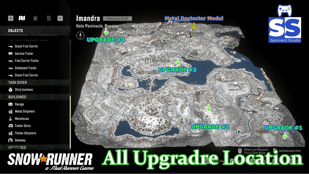 SnowRunner All Upgrade Locations in Imandra | All Upgrade Parts in ...