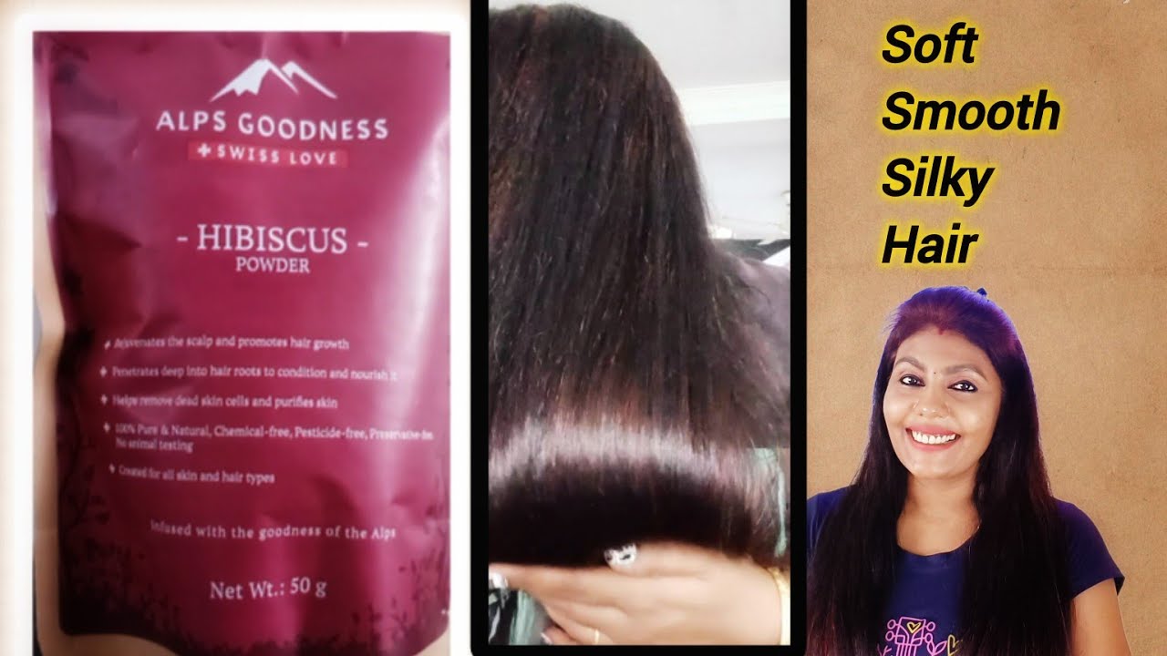 Alps Goodness 🌺 Hibiscus Powder For Soft Smooth Silky Hair - YouTube