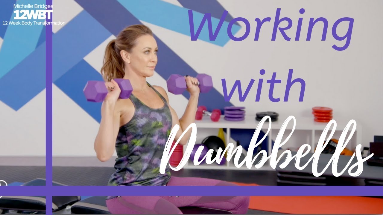 Upper body workout: Working with dumbbells- Michelle Bridges 12WBT ...