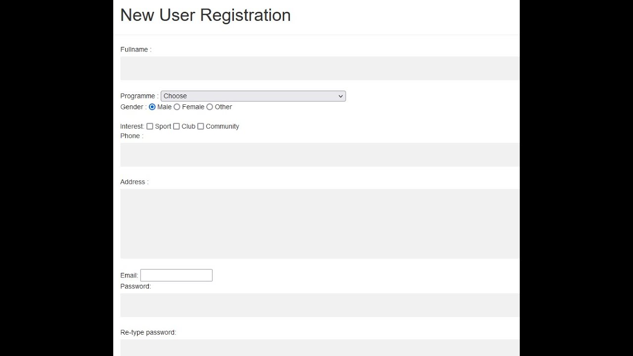 Web Programming Lab Jsp Form Youtube