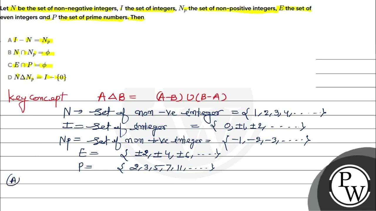 Let \( N \) be the set of non-negative integers, \( I \) the set of integers, \( N_{p} \) the se ...